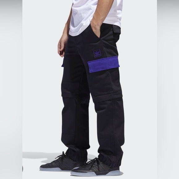 adidas | Pants | Adidas Originals Hardies Pants Du3895 Black Collegiatepurple | Poshmark